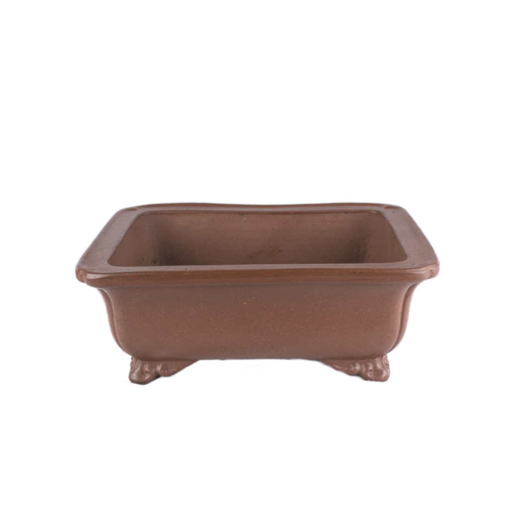 Quintessential unglazed rectangle shohin bonsai pot by Zenigo ...