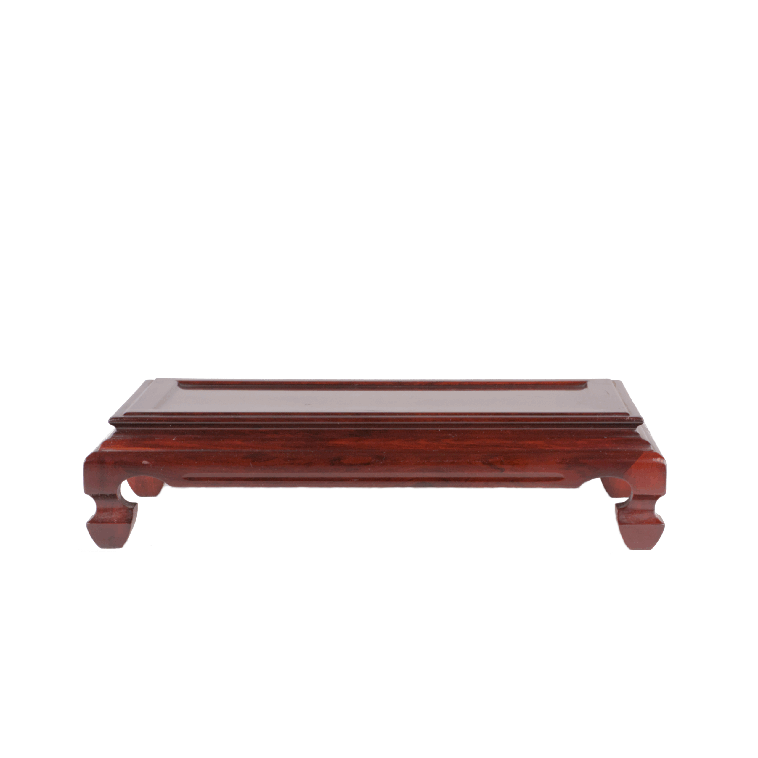 Rectangle Bonsai Table – Red-Colored Wood 25×13×7,5 cm